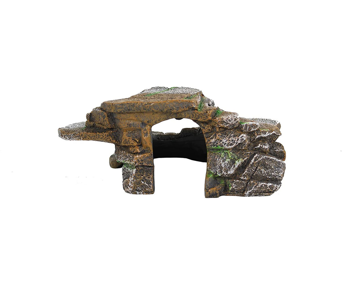 Penn Plax Reptology Medium Shale Scape Step Ledge & Cave Hideout | Wayfair